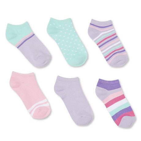 Click here for George Girls Low-Cut Socks 6-Pack Assorted 3-6 prices