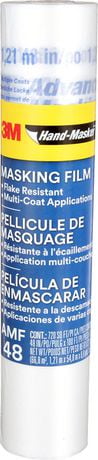 3M AMF48 48" x 180 ft x .35 mil Hand-Masker Advanced Masking Film ...