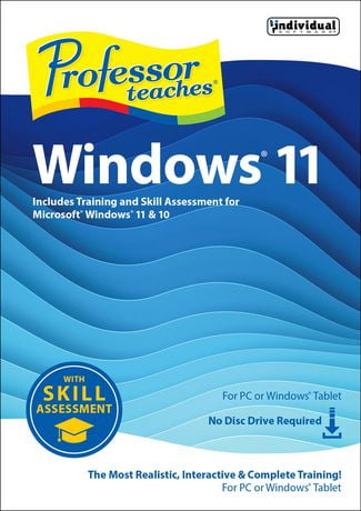 Professor Teaches Windows 11 with Skill Assessment Tutorial Set ...