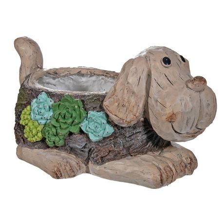 Click here for Ih Casa D Cor Mgo Wood Look Figurine Planter (Dog)... prices