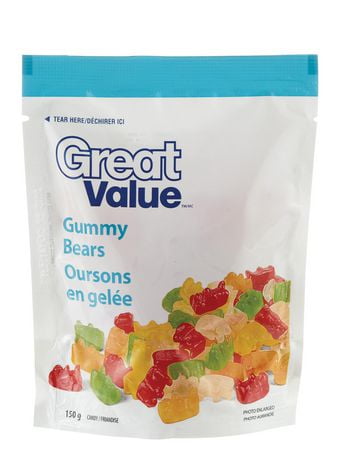 Great Value Gummy Bears Candy, 150 g - Walmart.ca