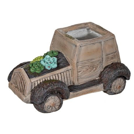 Click here for Ih Casa D Cor Mgo Wood Look Figurine Planter (Truc... prices