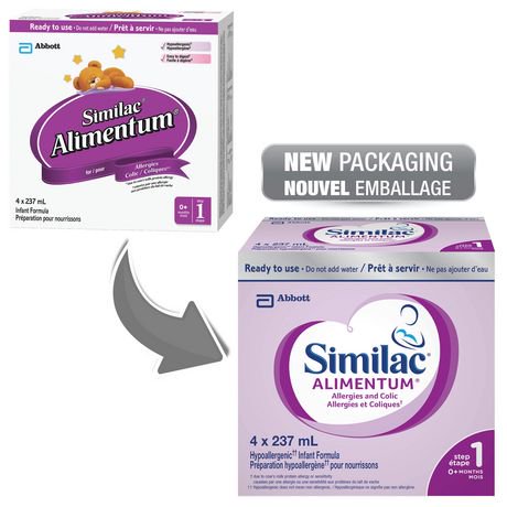 Similac® Alimentum® Hypoallergenic Ready-To-Use Baby Formula, 4 x 237 ...