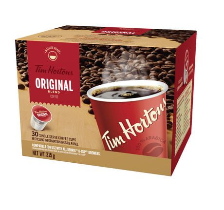 Tim Hortons Original Blend Coffee - 30 Single Serve Coffee Cups, 30 ...