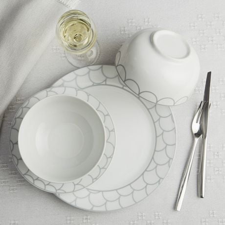 Click here for Safdie & Co. Newstone Dinnerware Set White 12 Piec... prices