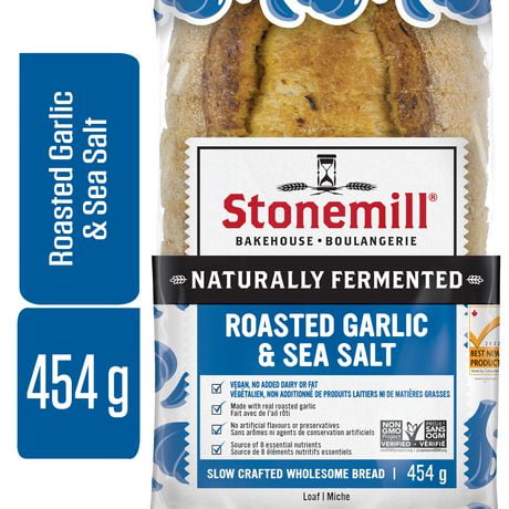 Stonemill® Bakehouse Roasted Garlic & Sea Salt Sliced Bread - Walmart.ca