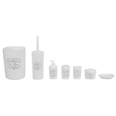 Click here for Home Basics Paris Collection 7 Piece Bath Ensemble... prices