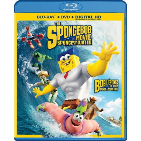 The SpongeBob Movie: Sponge Out Of Water (Blu-ray + DVD + Digital HD ...
