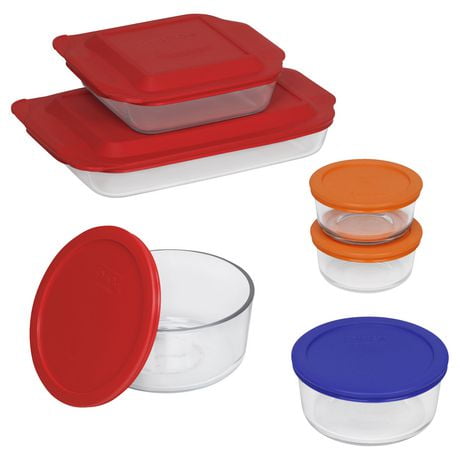Pyrex® Basics™ 12 Piece Glass Bake & Store Set | Walmart Canada