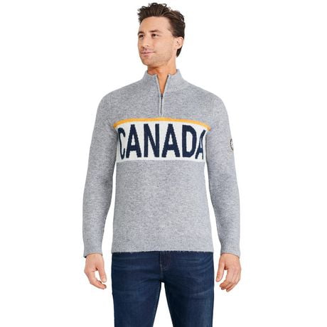 Canadiana x RCGS Men's Quarter-Zip Sweater - Walmart.ca
