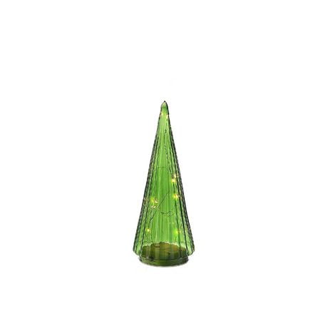 Christmas Led Glass Cone Tree Green 9.5" - Walmart.ca