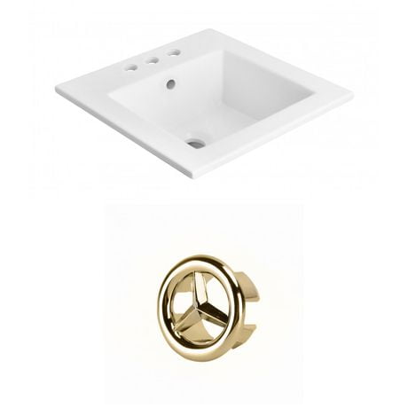 Click here for American Imaginations 21-In. W Ceramic Top Set Whi... prices