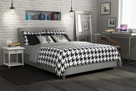 Click here for Dhp Maddie Upholstered Bed Grey Twin/Double prices