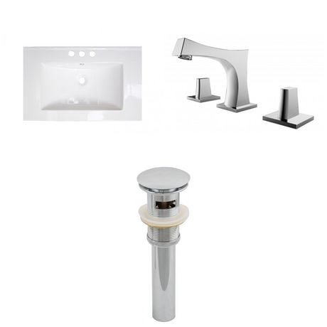Click here for American Imaginations 30-In. W Ceramic Top Set Whi... prices
