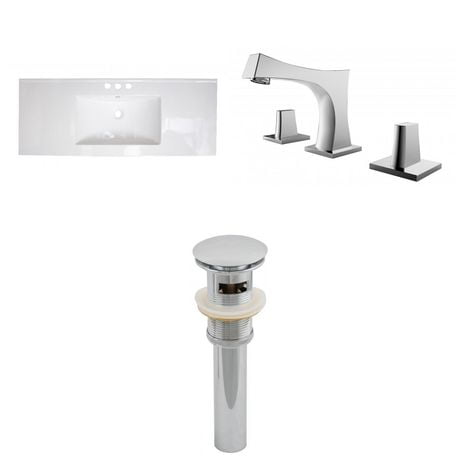 Click here for American Imaginations 48-In. W Ceramic Top Set Whi... prices