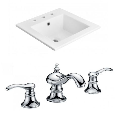 Click here for American Imaginations 21-In. W Ceramic Top Set Whi... prices