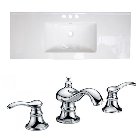 Click here for American Imaginations 48-In. W Ceramic Top Set Whi... prices