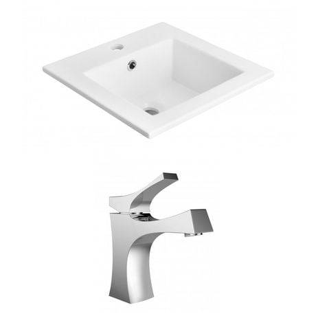 Click here for American Imaginations 21-In. W Ceramic Top Set Whi... prices