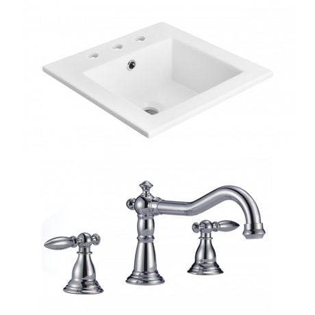 Click here for American Imaginations 21-In. W Ceramic Top Set Whi... prices