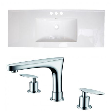 Click here for American Imaginations 48-In. W Ceramic Top Set Whi... prices