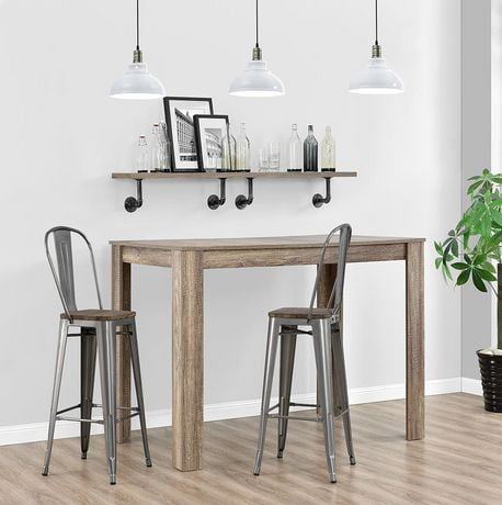 Click here for Dorel Luxor 30 Metal Bar Stool Antique Gun Metal prices