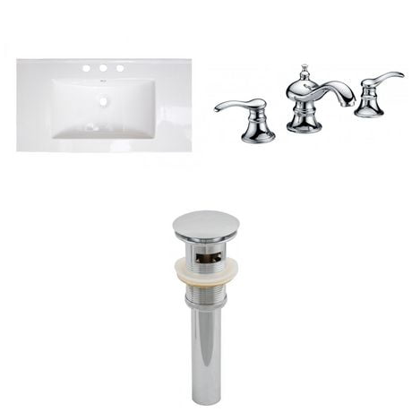 Click here for American Imaginations 32-In. W Ceramic Top Set Whi... prices