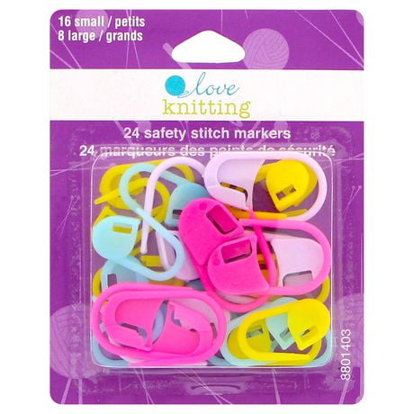 Click here for Love Knitting Safety Stich Markers 16 Small  8 Lar... prices