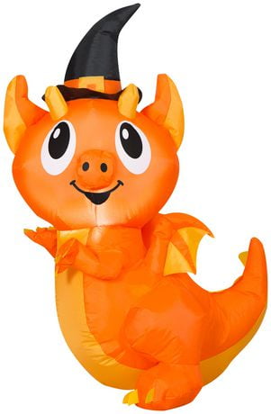 Airblown Baby Dragon Orange w/Witch Hat SM | Walmart Canada