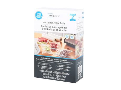 Click here for Mainstays Vacuum Sealer Rolls Transparent/ Clear prices