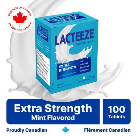 Lacteeze Extra Strength, Lactase Enzyme 100 count - Walmart.ca
