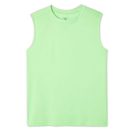 Click here for Athletic Works Boys Solid Tech Muscle Tee Green M prices