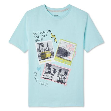 Click here for George Boys Short Sleeve Graphic Tee Turquoise S prices