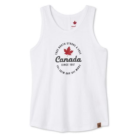 Click here for Canadiana Girls Graphic Tank Top White Xl prices