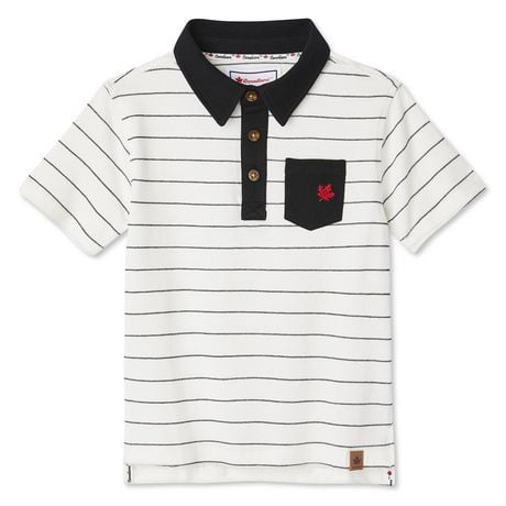 Click here for Canadiana Toddler Boys Chest Pocket Polo White 4T prices