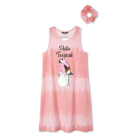 Click here for George Girls Tie Dye Dress Coral S prices