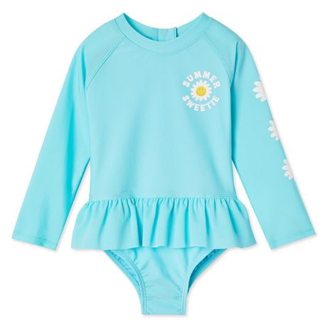 George Toddler Girls' Ruffle Rash Guard 1-Piece | Walmart Canada