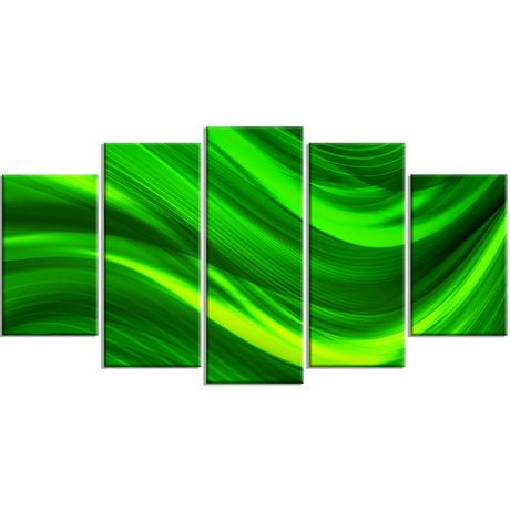 Click here for Design Art Green Laser Canvas Wall Art Multi-Color prices