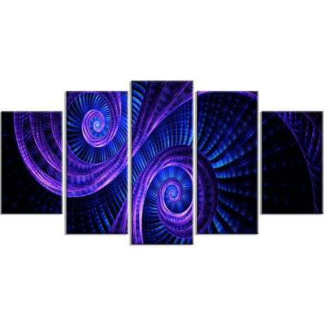 Click here for Design Art Purple And Blue Dream Canvas Wall Art M... prices