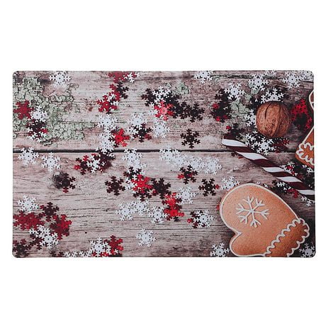 Christmas Printed Rubber Mat Snowflake Gingerbread | Walmart Canada