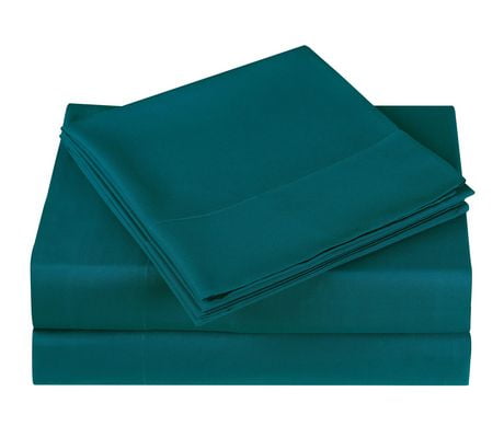 MAINSTAYS Microfiber Solid Sheet Set - Walmart.ca