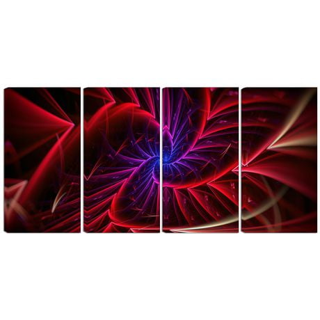Click here for Design Art Purple & Red Entanglement Canvas Wall A... prices