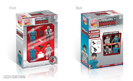 Block Tech Emergency Rescue 4 Figures with Accessories | Walmart Canada