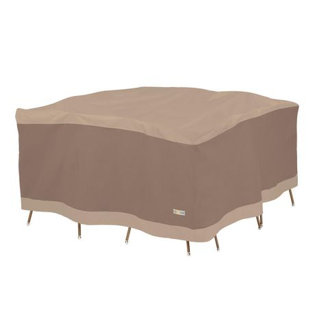 Click here for Duck Covers Elegant 92 In. Square Patio Table & Ch... prices