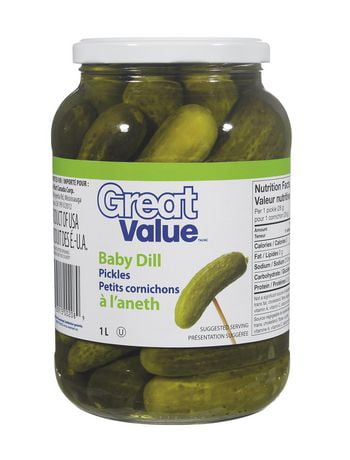 Great Value Baby Dill Pickles, 1 L - Walmart.ca