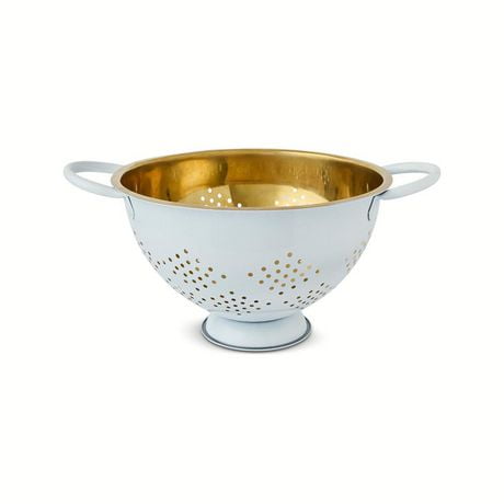 Thyme & Table Stainless Steel Colander, White & Gold, Colander - Walmart.ca