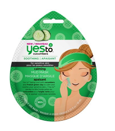 Click here for Yes To Cucumbers Soothing And Calming Mud Mask Sin... prices