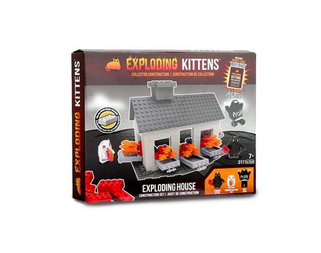 Exploding Kittens - Collector Construction - Exploding House Scene Set ...