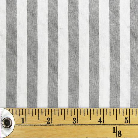 Click here for Fabric Creations Grey With White Stripes Fat Quart... prices