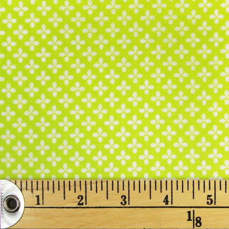 Click here for Fabric Creations Light Green With White Four Leaf... prices