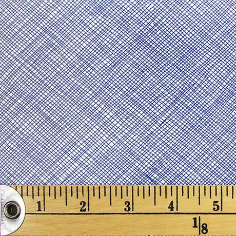 Click here for Fabric Creations White With Denim Blue Pencil Cros... prices
